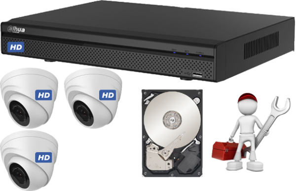 Budget Installation Package for 3 HD Camera – Lakson